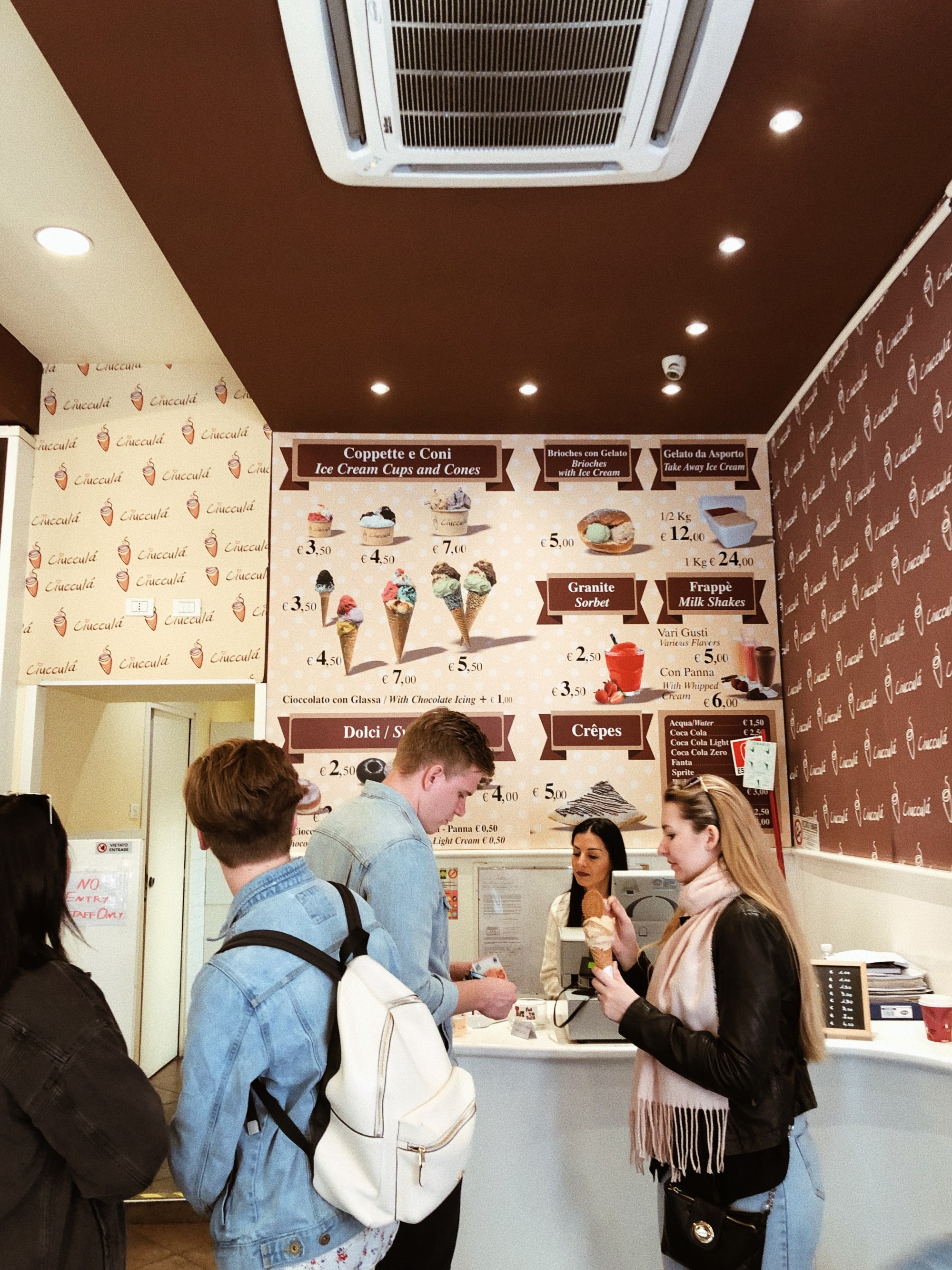 Guia de Gelaterias em Roma – Da Janela